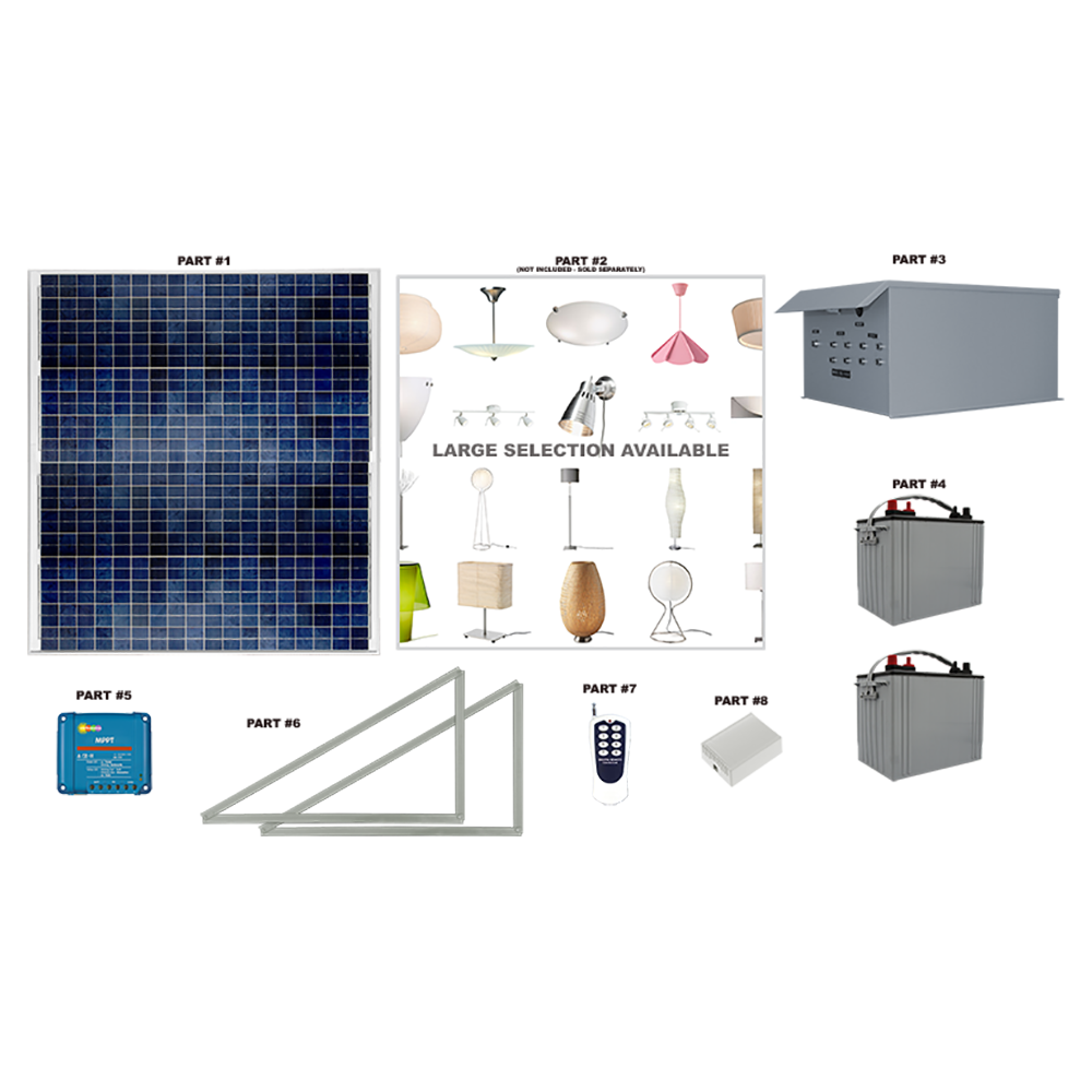 LK03 Solar Indoor Light System (Superior LED Lighting Kit)
